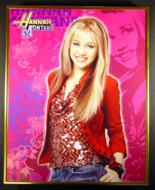 HANNAH MONTANA/LICENSED POSTER/FRAMED/NEW