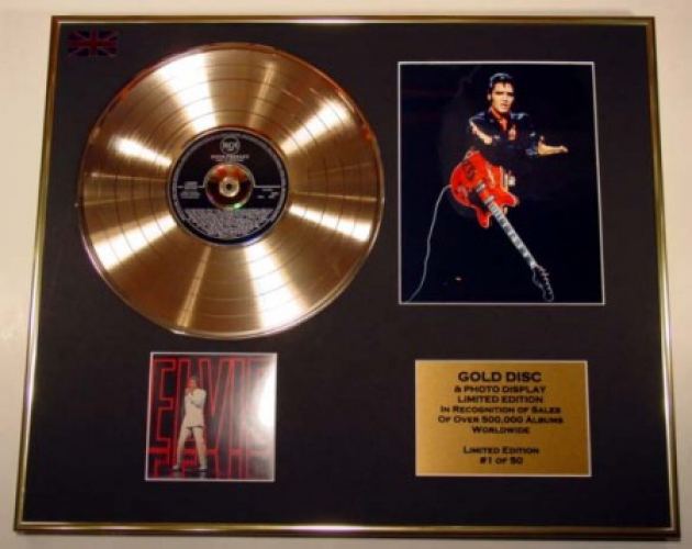 ELVIS PRESLEY/CD GOLD DISC & PHOTO DISPLAY/LTD. EDITION/COA/ALBUM 'NBC ...