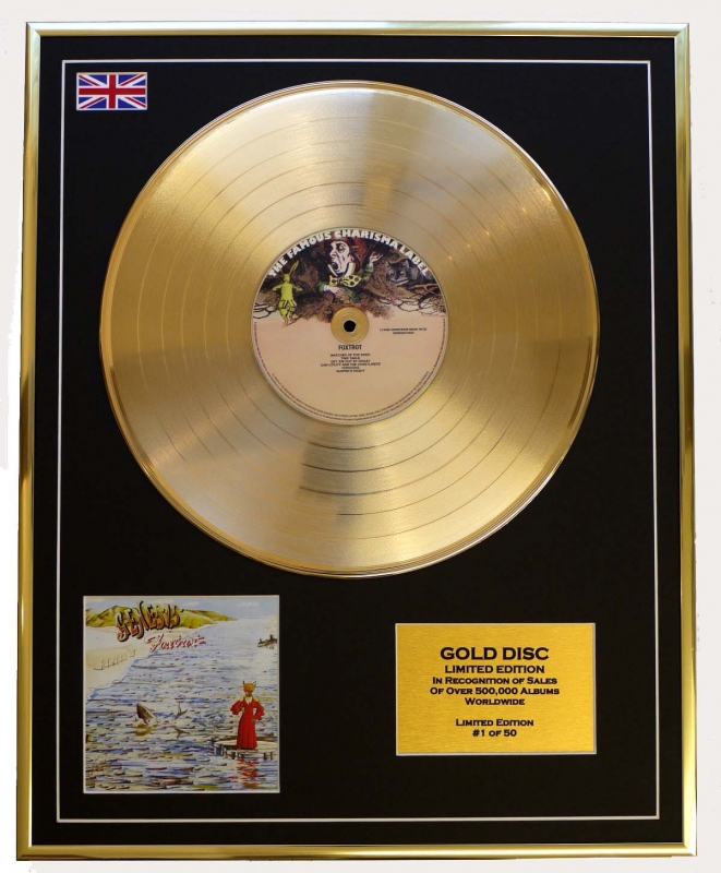 GENESIS/LIMITED EDITION/CD GOLD DISC/ALBUM 'FOXTROT'