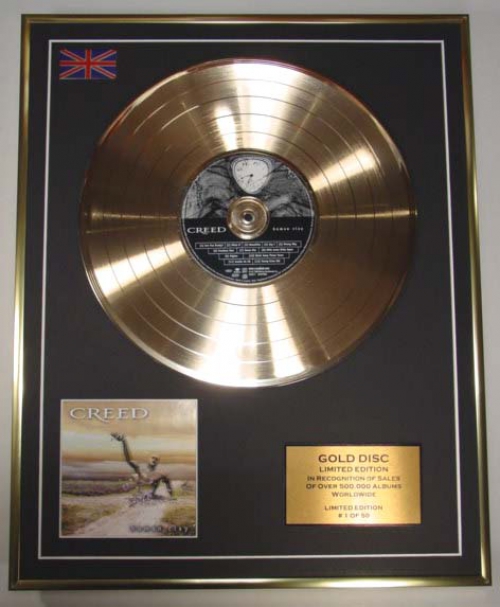 CREED/LIMITED EDITION/CD GOLD DISC/ALBUM 'HUMAN CLAY'/(Creed)