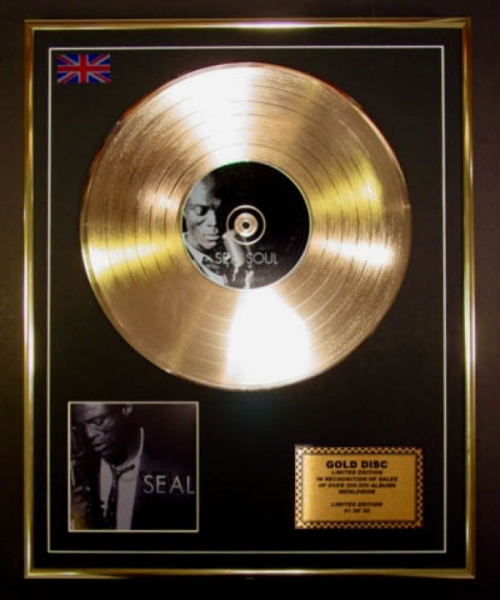 SEAL/LIMITED EDITION/CD GOLD DISC/RECORD/SEAL SOUL