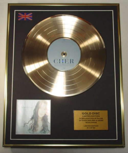 CHER/LIMITED EDITION/CD GOLD DISC/ALBUM 'THE GREATEST HITS'/(Cher)