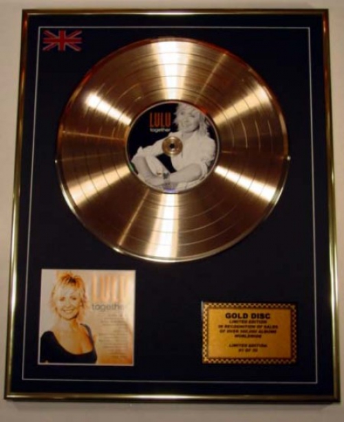 LULU/LIMITED EDITION/CD GOLD DISC/ALBUM 'TOGETHER'