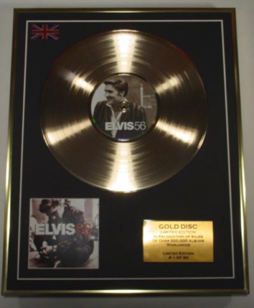 ELVIS PRESLEY/LTD. EDITION CD GOLD DISC/'ELVIS 56'