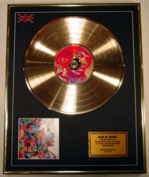 JIMI HENDRIX/LIMITED EDITION/CD GOLD DISC/ALBUM 'BLUES'