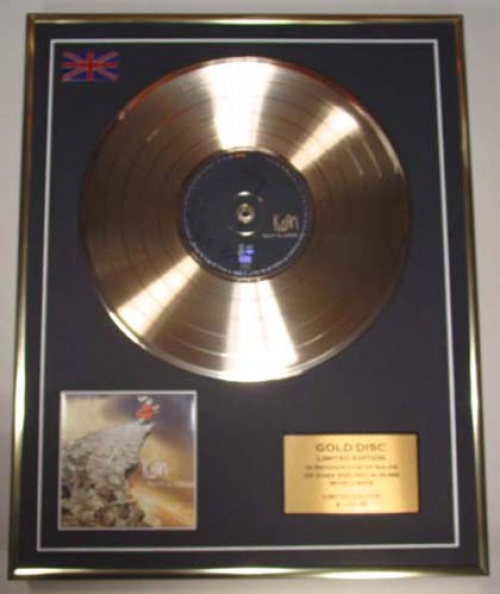 KORN/LTD. EDITION CD GOLD DISC/'FOLLOW THE LEADER'/COA/(KORN)