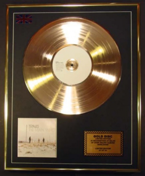 TRAVIS/LIMITED EDITION CD GOLD DISC/THE MAN WHO