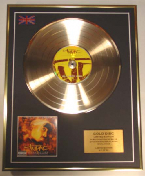 TUPAC/LIMITED EDITION/CD GOLD DISC/ALBUM 'RESURRECTION'/(Tupac)