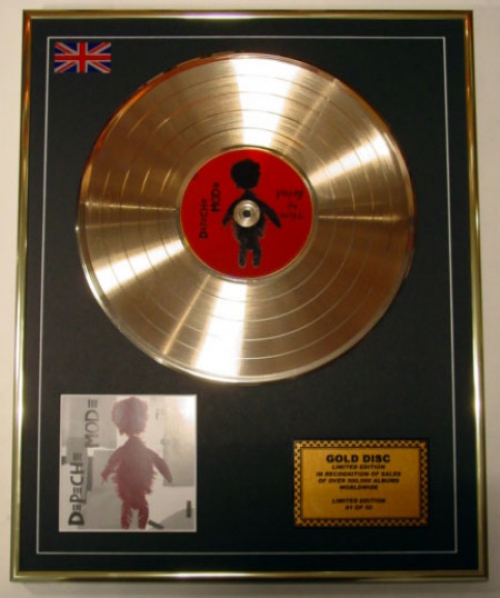 DEPECHE MODE/LIMITED EDITION/CD GOLD DISC/ALBUM 'PLAYING THE ANGEL'