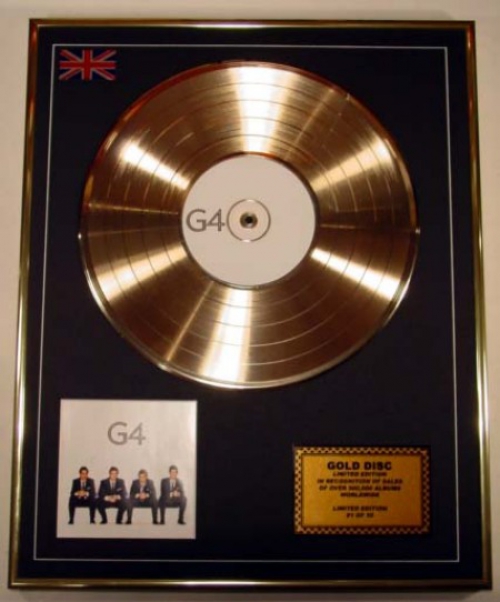 G4/LIMITED EDITION/CD GOLD DISC/ALBUM 'G4'