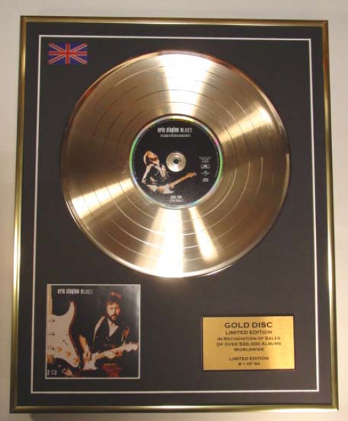 ERIC CLAPTON/LIMITED EDITION/CD GOLD DISC/ALBUM 'BLUES'/(Eric Clapton)