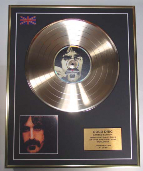FRANK ZAPPA/LIMITED EDITION/CD GOLD DISC/ALBUM 'APOSTROPHE'/(Frank Zappa)