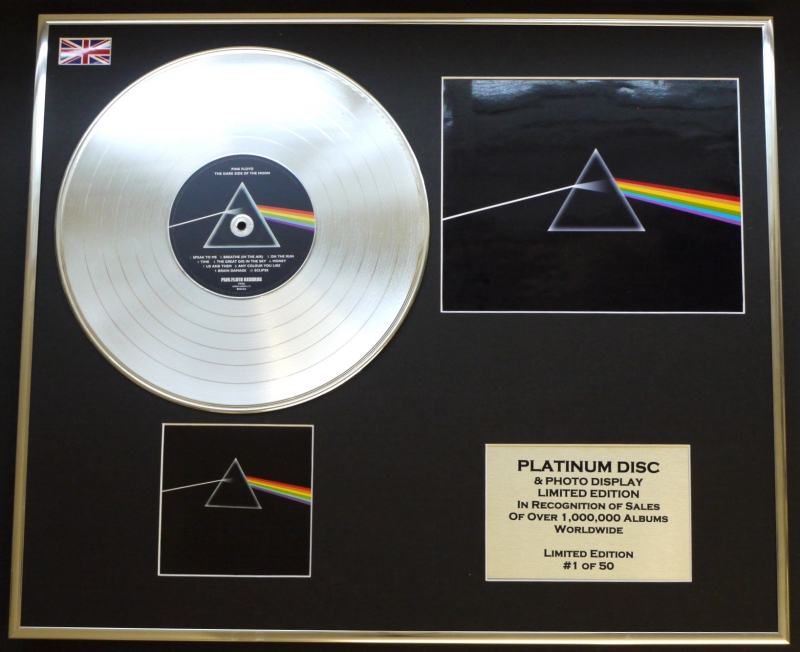 PINK FLOYD/CD PLATINUM DISC & PHOTO DISPLAY/LIMITED EDITION/