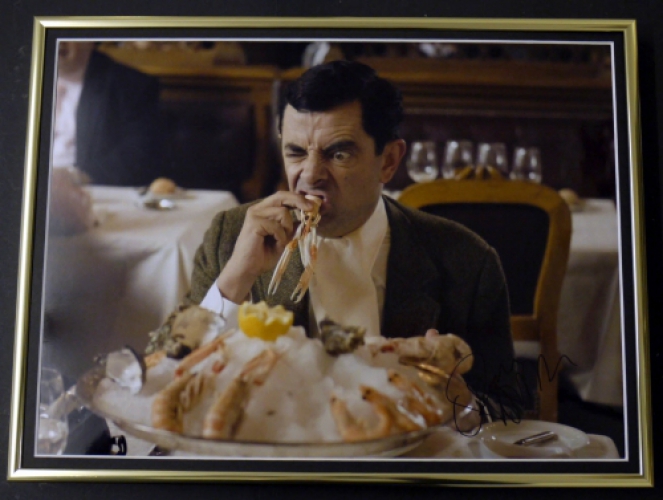 MR. BEAN/SIGNED PHOTO/FRAMED/COA