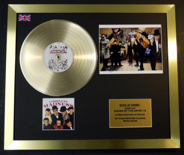 MADNESS/CD GOLD DISC/RECORD/SIGNED PHOTO/COA
