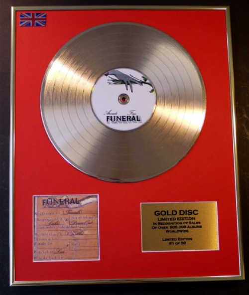 ARCADE FIRE/LTD. EDITION CD GOLD DISC/RECORD/