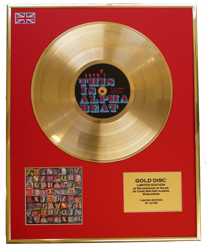 ALPHA BEAT/LTD. EDITION CD GOLD DISC/RECORD/