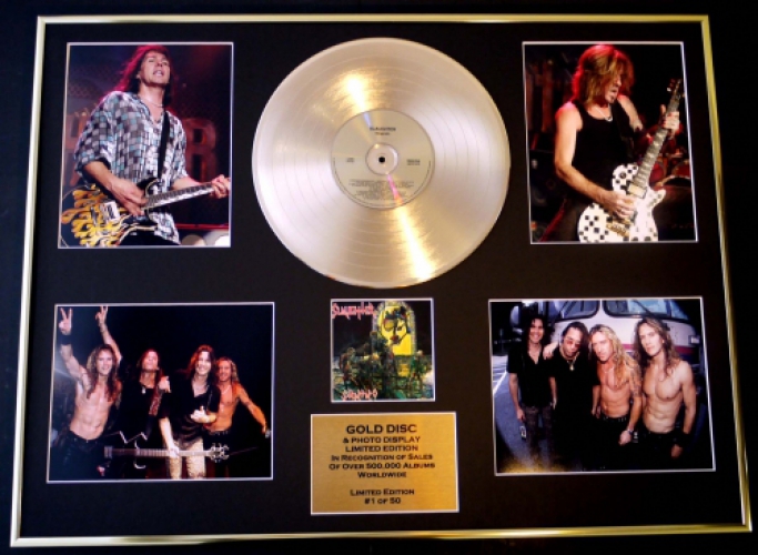 SLAUGHTER/GIGANTIC CD GOLD DISC & PHOTO DISPLAY/LTD. EDITION/COA/STRAPPADO
