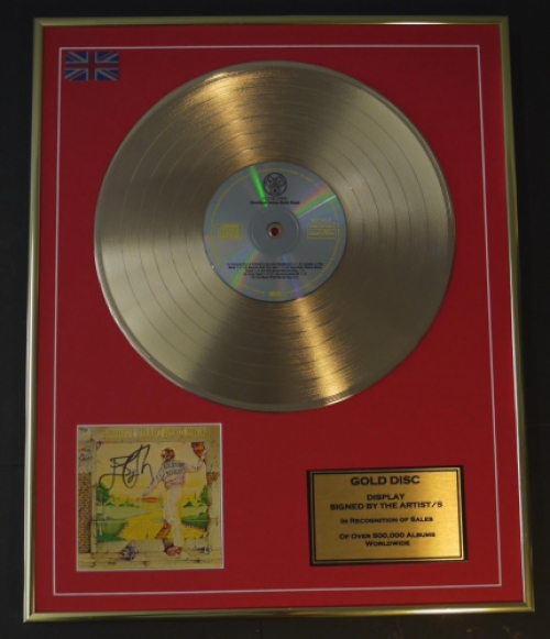ELTON JOHN/CD GOLD DISC/SIGNED/COA