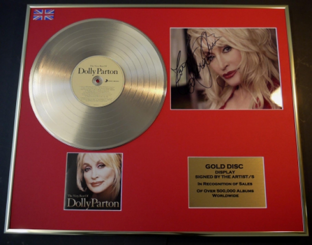 DOLLY PARTON/CD GOLD DISC/RECORD/SIGNED PHOTO/"THE VERY BEST OF DOLLY ...