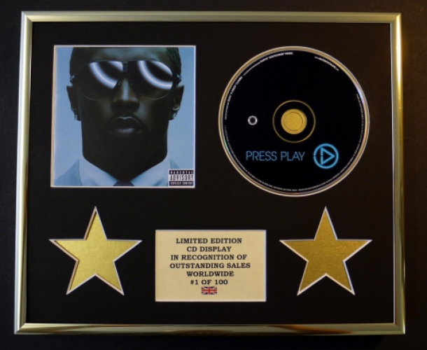 P. DIDDY/CD DISPLAY/LIMITED EDITION/COA/PRESS PLAY