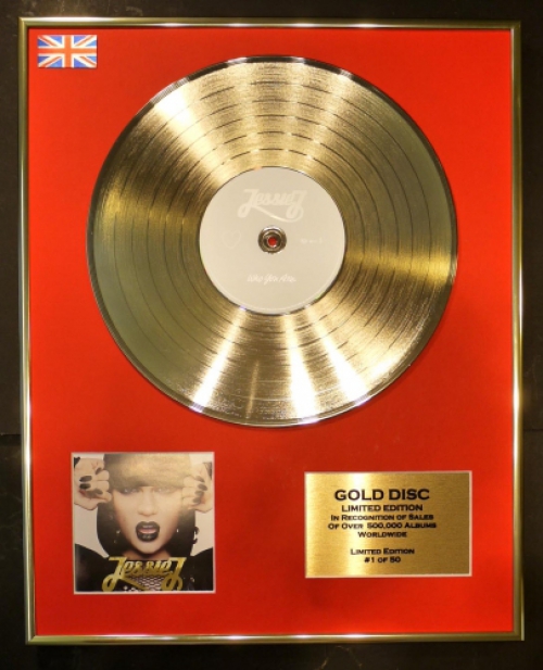 JESSIE J/CD GOLD DISC/RECORD/LIMITED EDITION/COA/