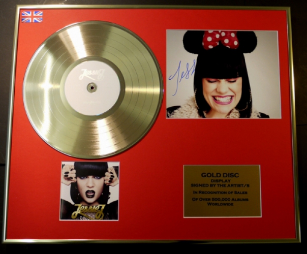 JESSIE J/CD GOLD DISC & SIGNED PHOTO DISPLAY/COA