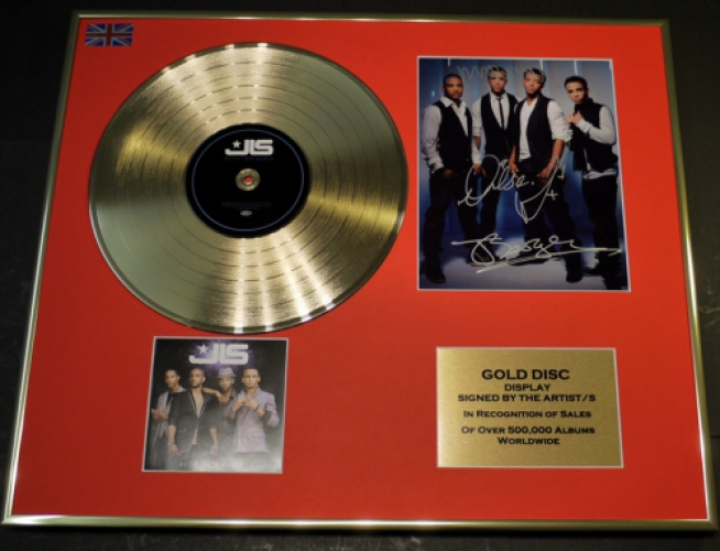 JLS/CD GOLD DISC/SIGNED PHOTO DISPLAY/COA
