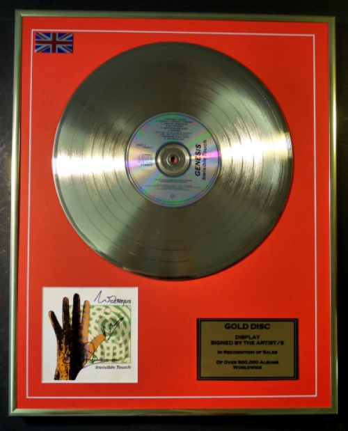 GENESIS/CD GOLD DISC/RECORD/SIGNED/COA