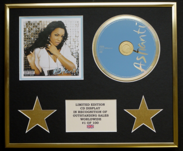 ASHANTI/CD DISPLAY/ LIMITED EDITION/COA/ASHANTI