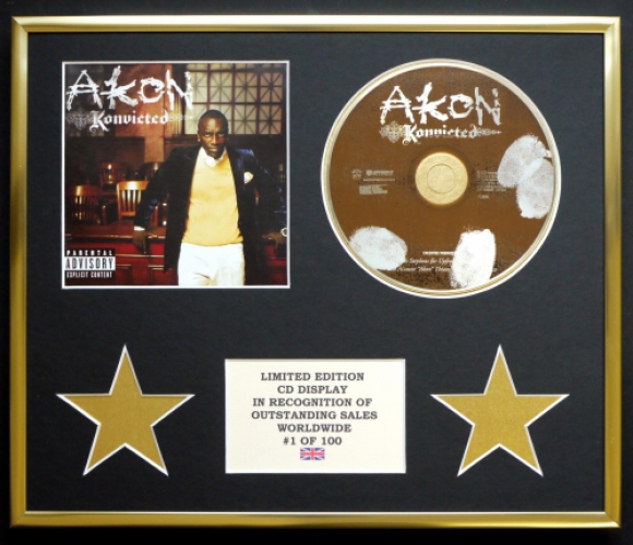 AKON/CD DISPLAY/ LIMITED EDITION/COA/KONVICTED