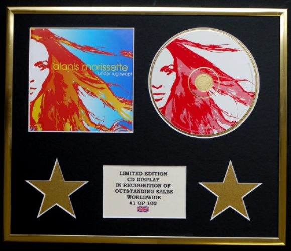 ALANIS MORISSETTE/CD DISPLAY/ LIMITED EDITION/COA/UNDER RUG SWEPT