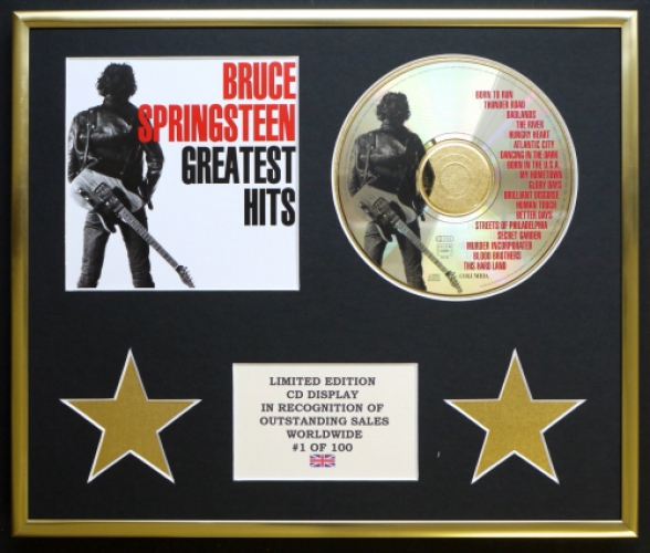 BRUCE SPRINGSTEEN/CD DISPLAY/ LIMITED EDITION/COA/GREATEST HITS