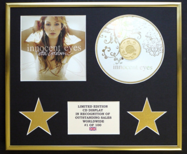 DELTA GOODREM/CD DISPLAY/ LIMITED EDITION/COA/INNOCENT EYES