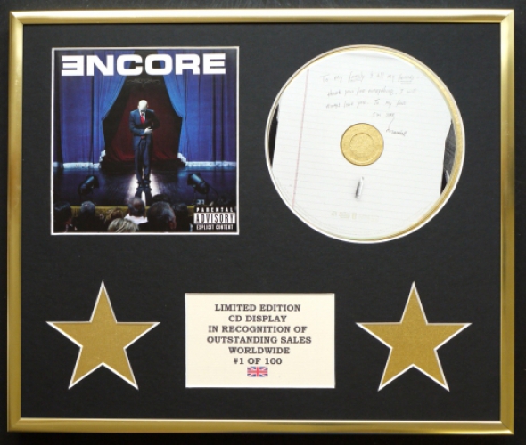 EMINEM/CD DISPLAY/ LIMITED EDITION/COA/ENCORE