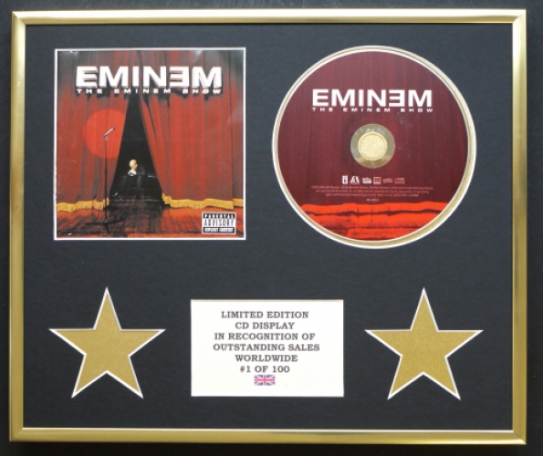 EMINEM/CD DISPLAY/ LIMITED EDITION/COA/THE EMINEM SHOW