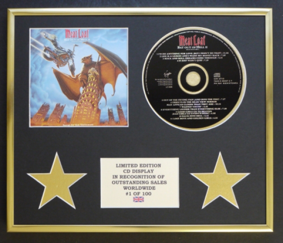 MEAT LOAF/CD DISPLAY/LIMITED EDITION/COA/BAT OUT OF HELL II