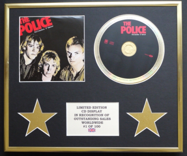 THE POLICE/CD DISPLAY/LIMITED EDITION/COA/OUTLANDOS D' AMOUR