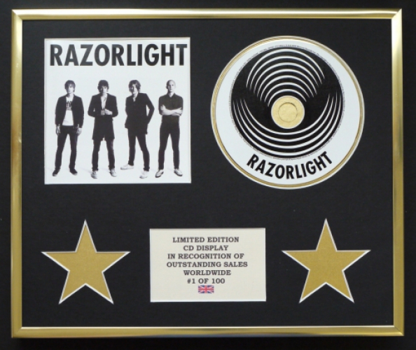 RAZORLIGHT/CD DISPLAY/LIMITED EDITION/COA/RAZORLIGHT