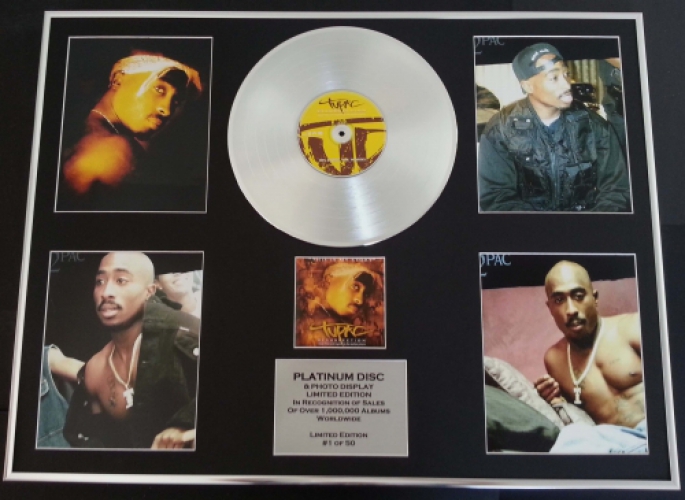 TUPAC/GIGANTIC CD PLATINUM DISC & PHOTO DISPLAY/LTD. EDITION ...