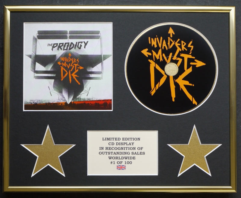 THE PRODIGY/CD DISPLAY/LIMITED EDITION/COA/INVADERS MUST DIE