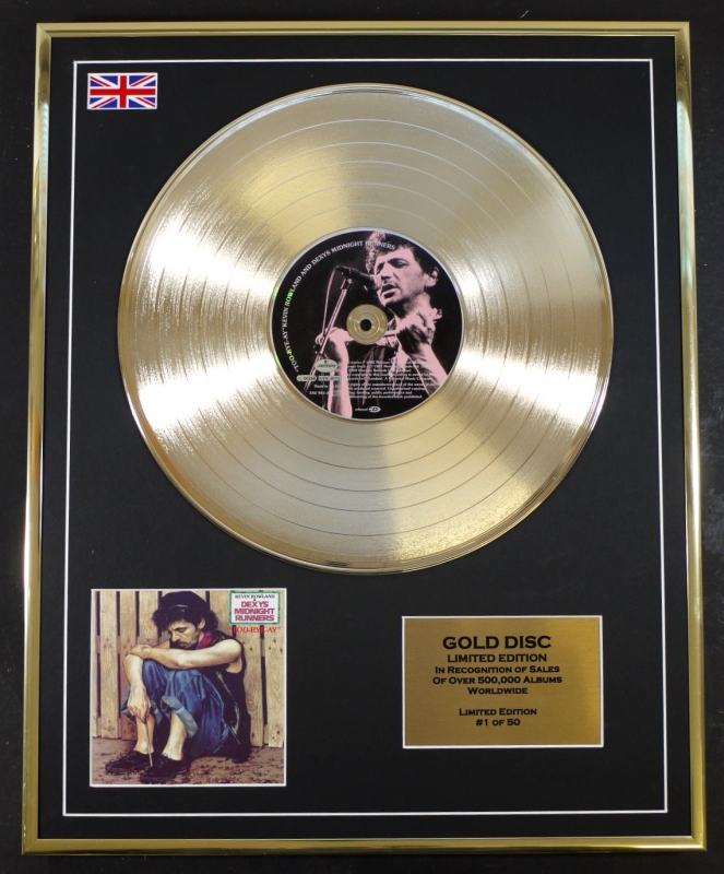 DEXYS MIDNIGHT RUNNERS/LTD. EDITION CD GOLD DISC/RECORD/TOO-RYE-AY