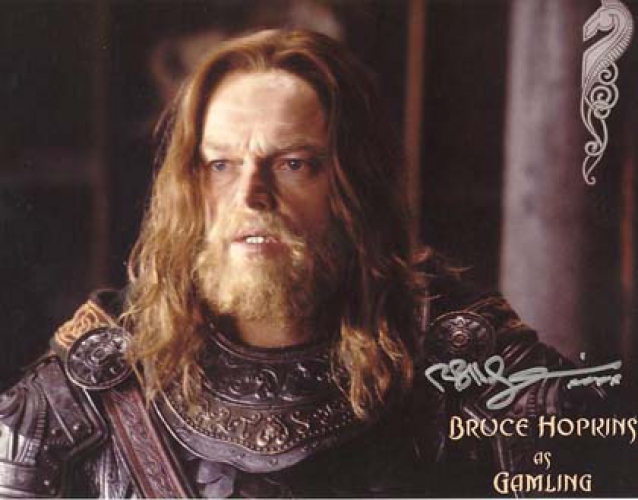 LORD OF THE RINGS/BRUCE HOPKINS/SIGNED PHOTO/COA/SIGNED AT SEATAC ...