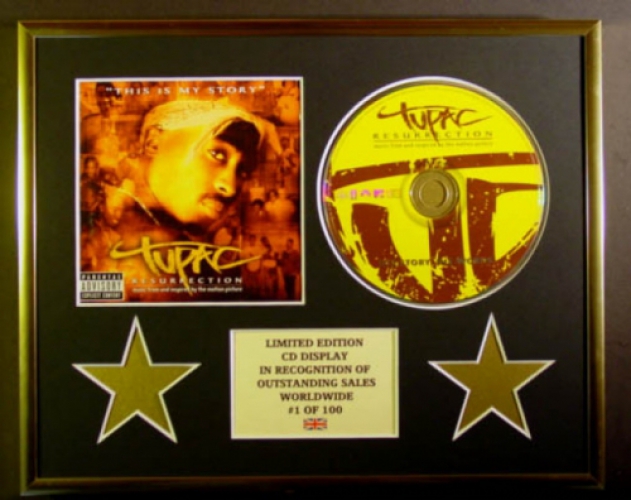 TUPAC/CD DISPLAY/LIMITED EDITION/COA/THIS IS MY STORY