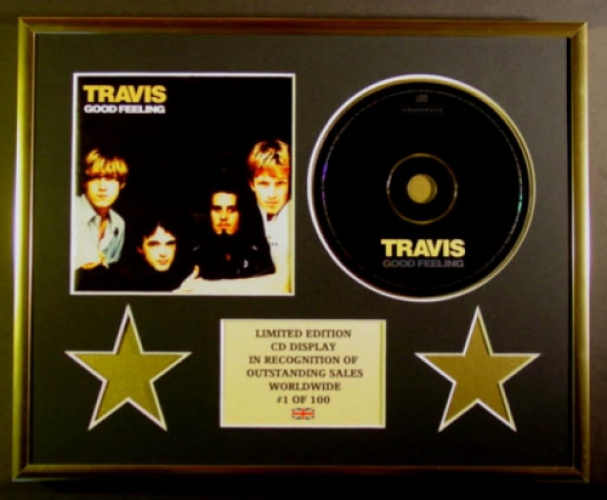 TRAVIS/CD DISPLAY/LIMITED EDITION/COA/GOOD FEELING